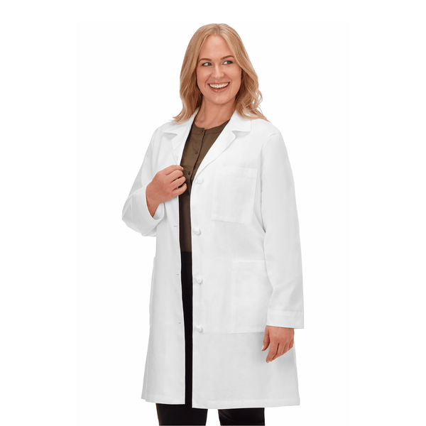 META Labwear 38" Women's Knot Button iPad Lab Coat - 763 – Fine Scrubs